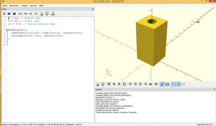 Konfigurierbare 3D Teile programmieren | Work-is-Playing